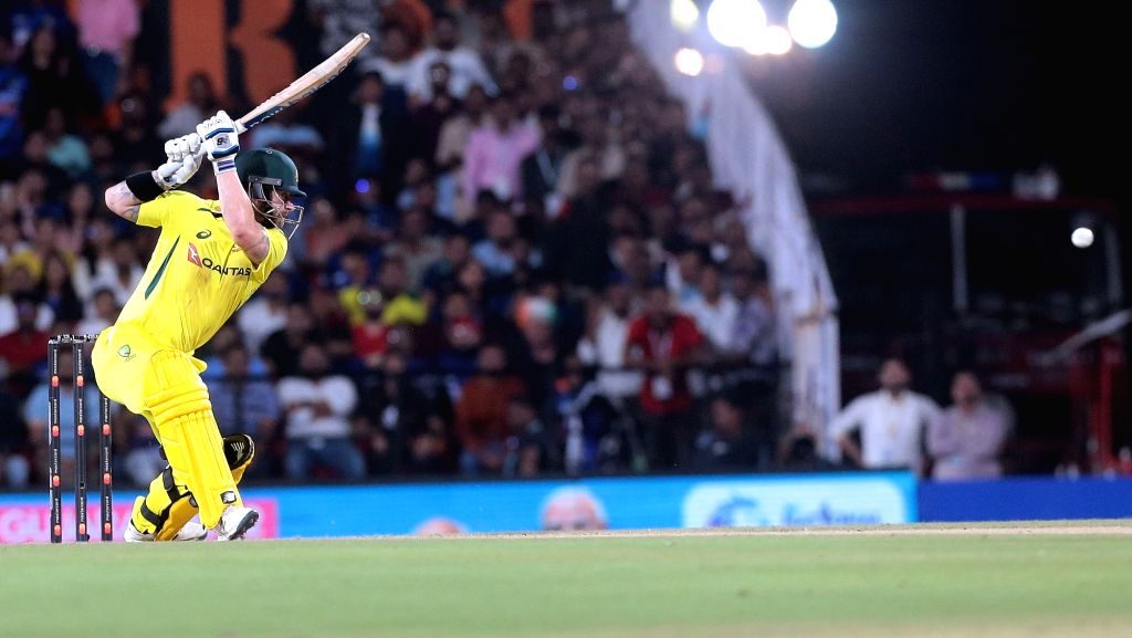 :Nagpur: Australian batsman Matthew Wade plays a shot