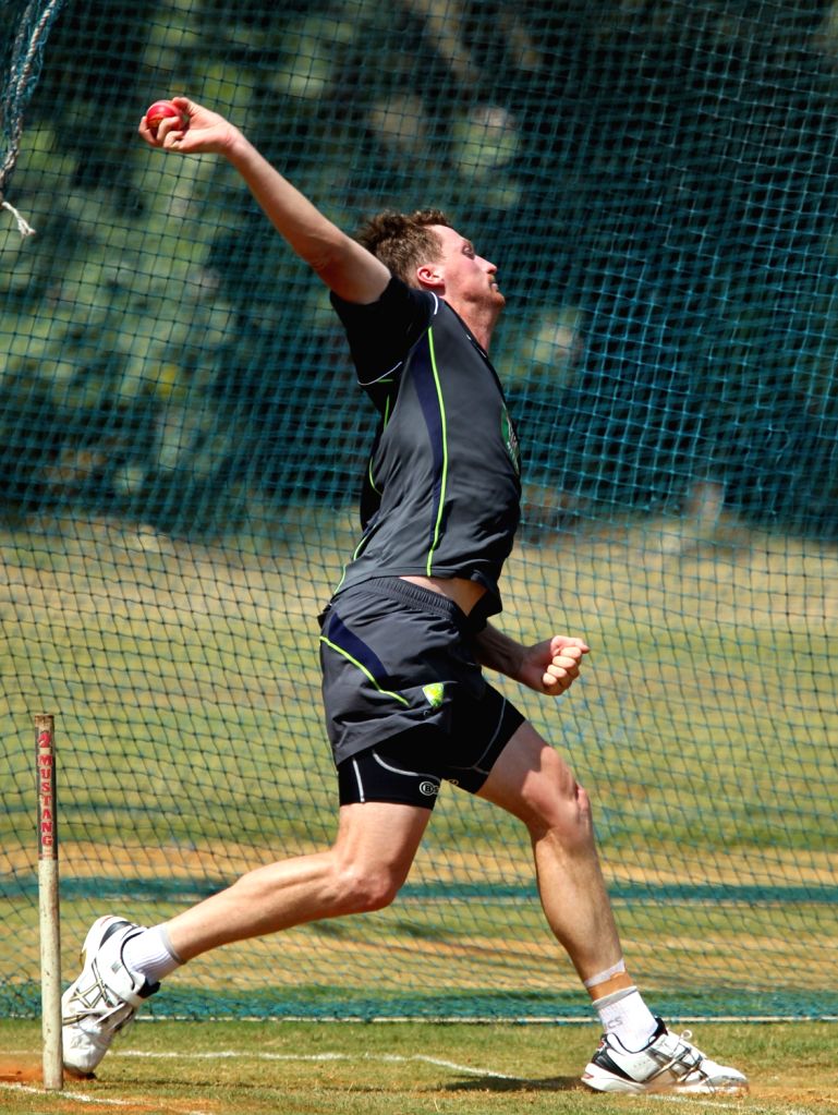 Australian cricket players practice session