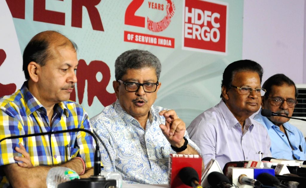 Kolkata : Author Tridib Kumar Chattopadhyay addressing a press conference