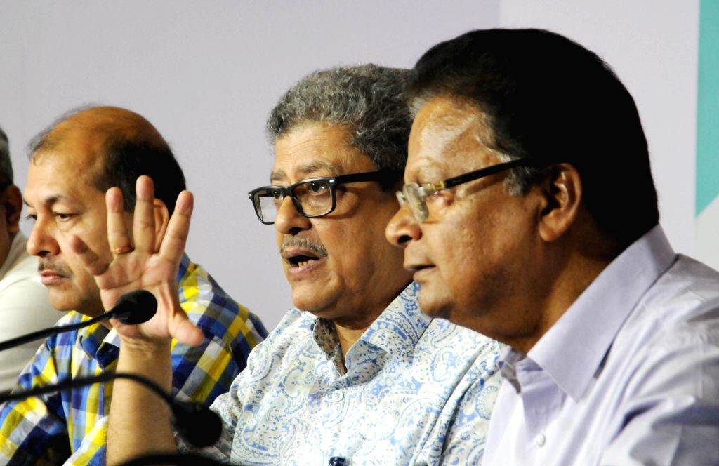 Kolkata : Author Tridib Kumar Chattopadhyay addressing a press conference