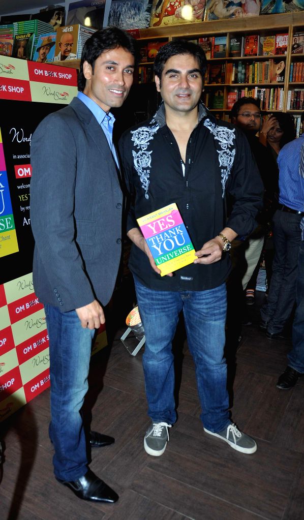 Arbaaz Khan launches Vickrant Mahajan's book Yes Thank You Universe