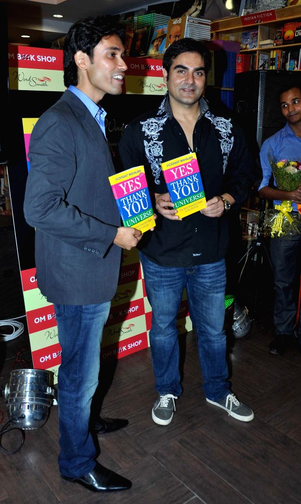 Arbaaz Khan launches Vickrant Mahajan's book Yes Thank You Universe