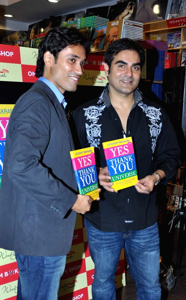 Arbaaz Khan launches Vickrant Mahajan's book Yes Thank You Universe