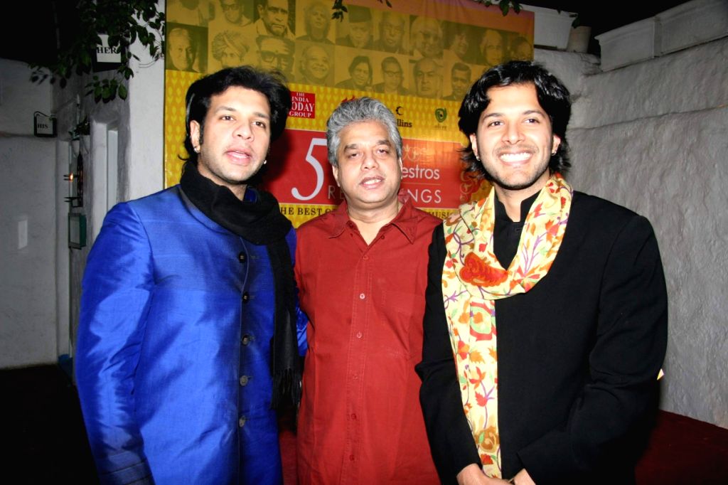 Guest at Ayaan and Aman Ali Khan's book 50 Maestros Recordings launch ...