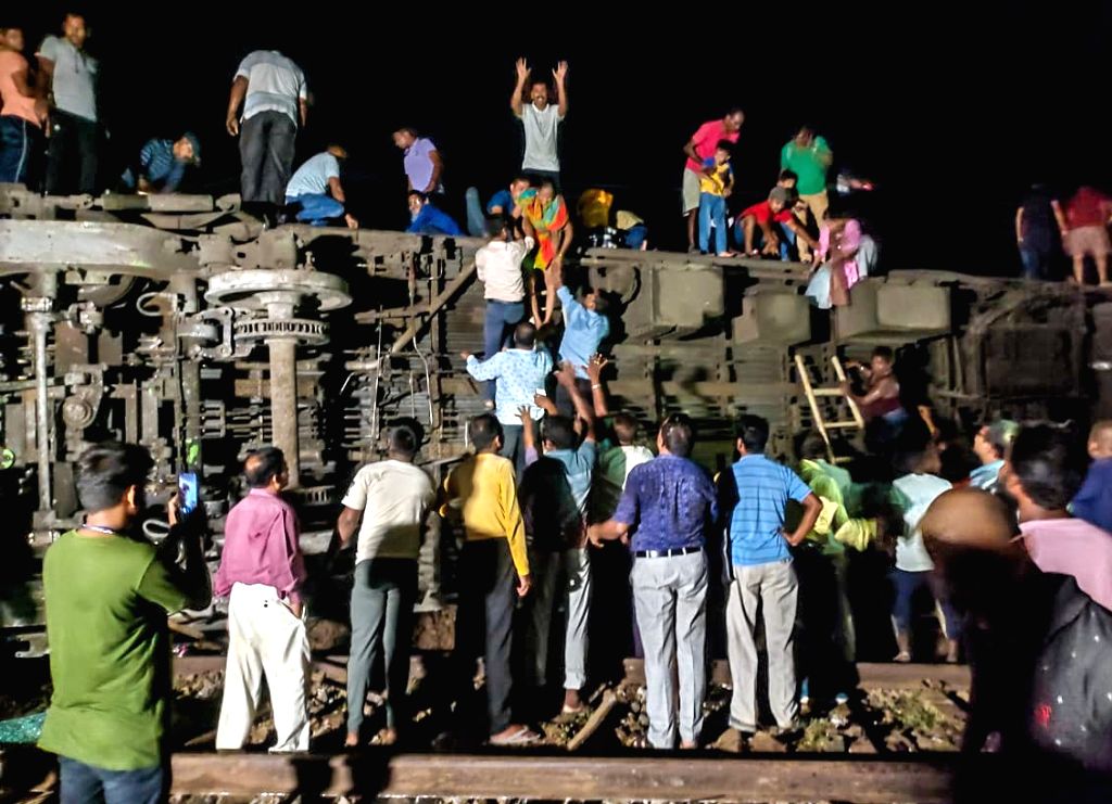 Balasore : People during initial search and rescue after Coromandel ...