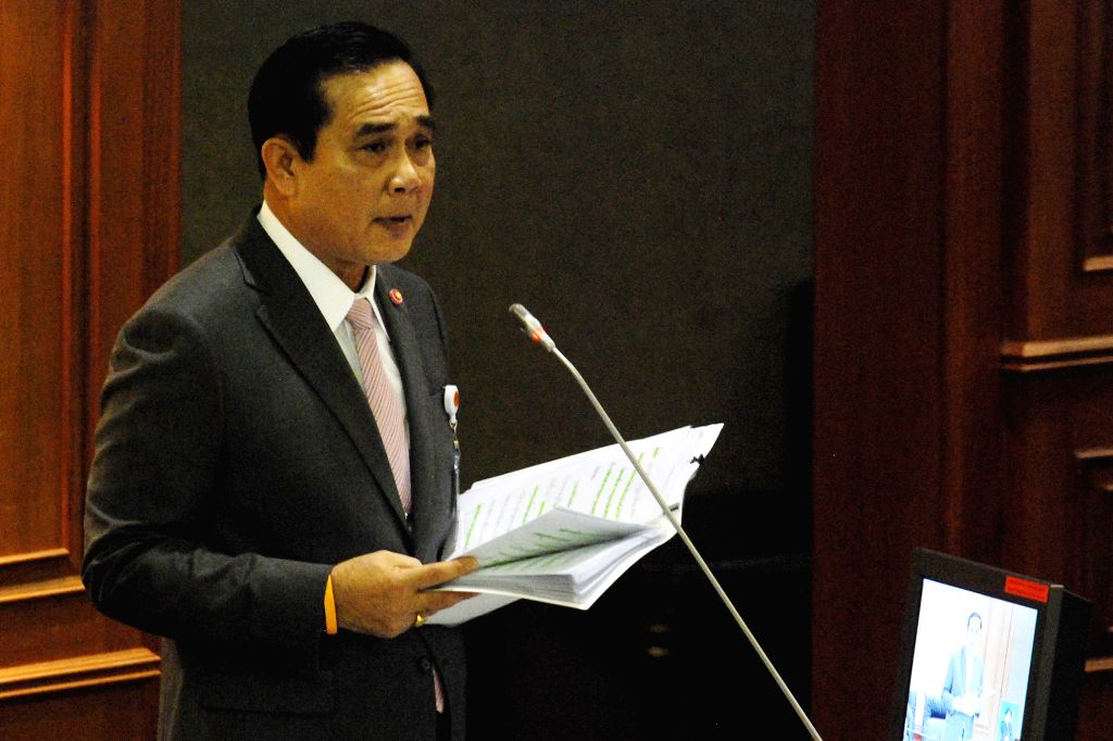 Prayuth Chan-ocha delivers his government's policy statement