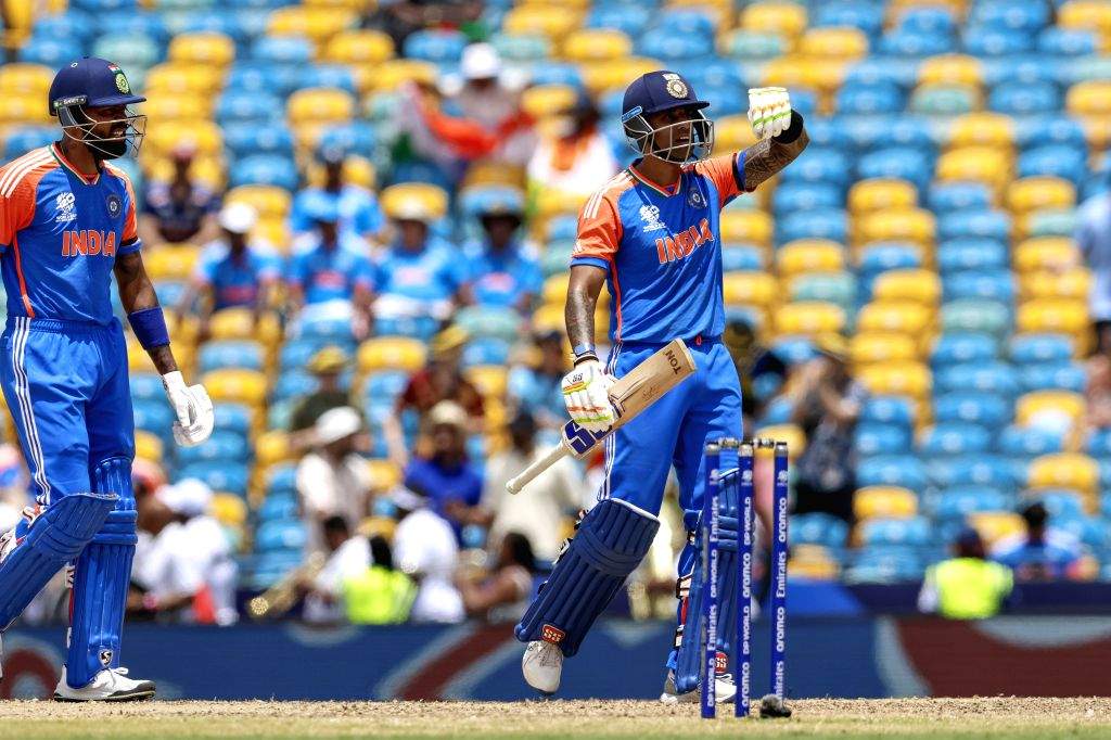 Barbados : ICC Men's T20 World Cup cricket match between India and ...