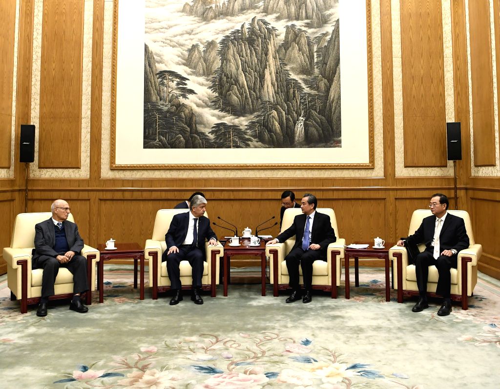 CHINA-BEIJING-WANG YI-REPRESENTATIVES OF PALESTINIAN PRESIDENT-MEETING