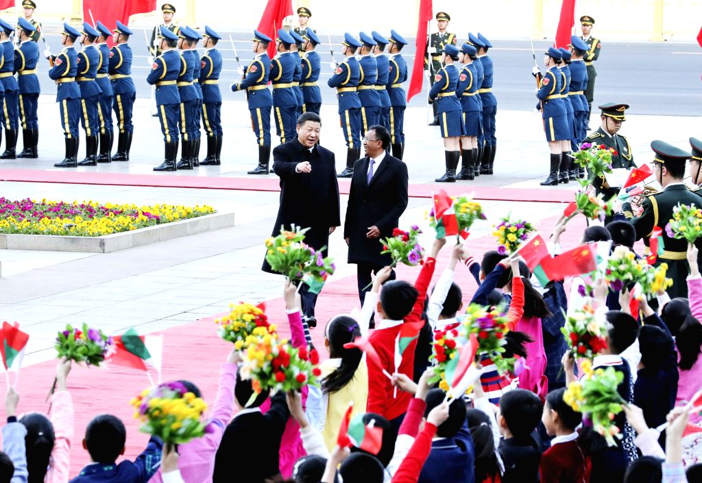 CHINA-BEIJING-XI JINPING-MADAGASCAR-PRESIDENT-WELCOME CEREMONY