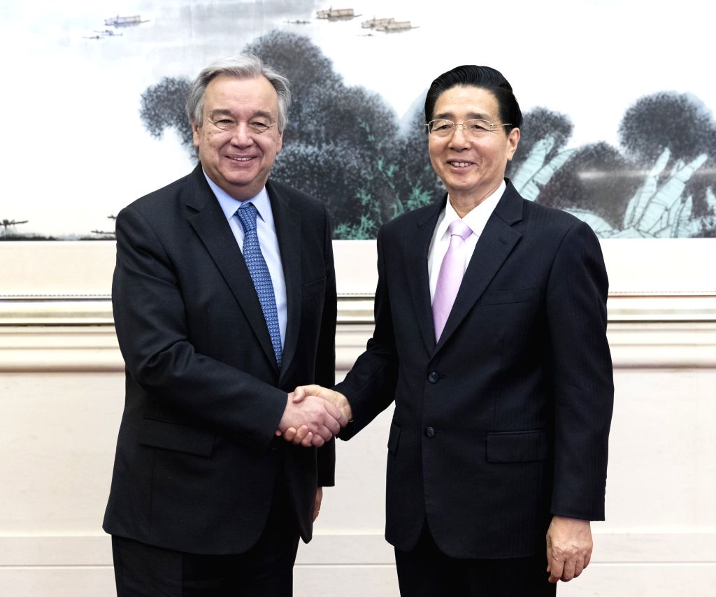 CHINA-UN-GUO SHENGKUN-GUTERRES-MEETING