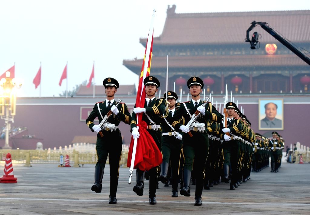 CHINA-BEIJING-NATIONAL DAY-FLAG-RAISING CEREMONY