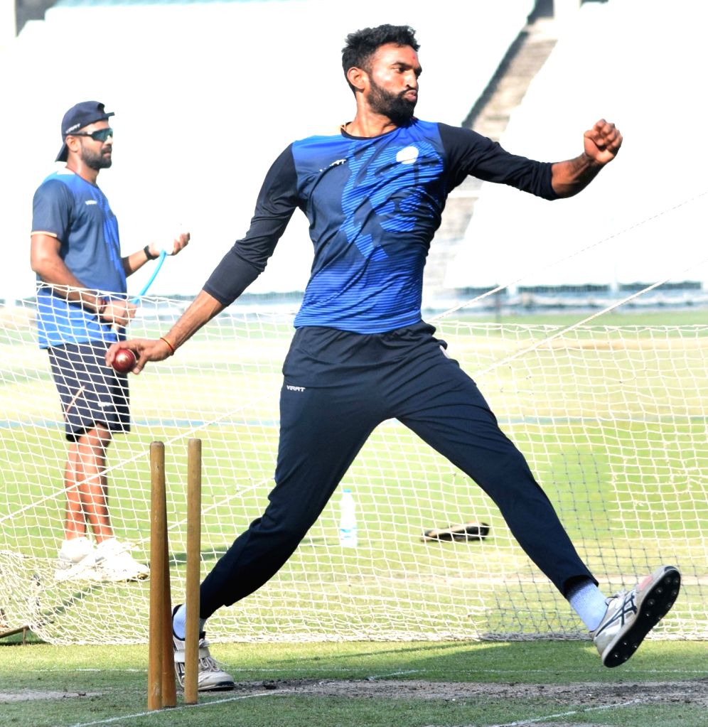 :Kolkata::Bengal Players practice at Eden Gardens ahead of their Ranji ...