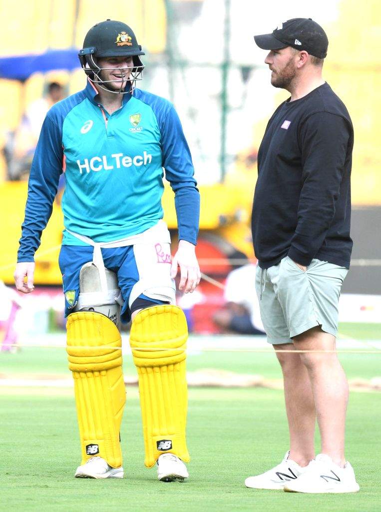 Bengaluru : Australian Players During A Practice Session Ahead Of Their ...