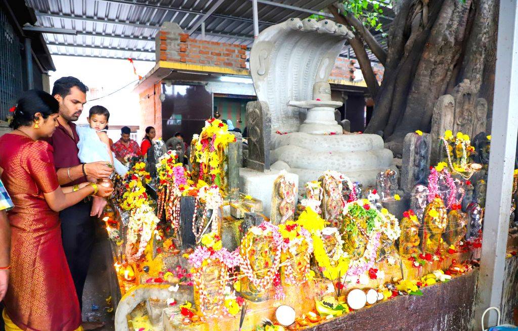 Devotees Perform Nag Panchami Pooja