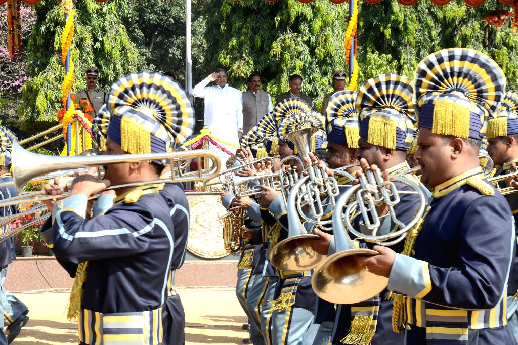 Karnataka CM during a programme organised to present CM's medal