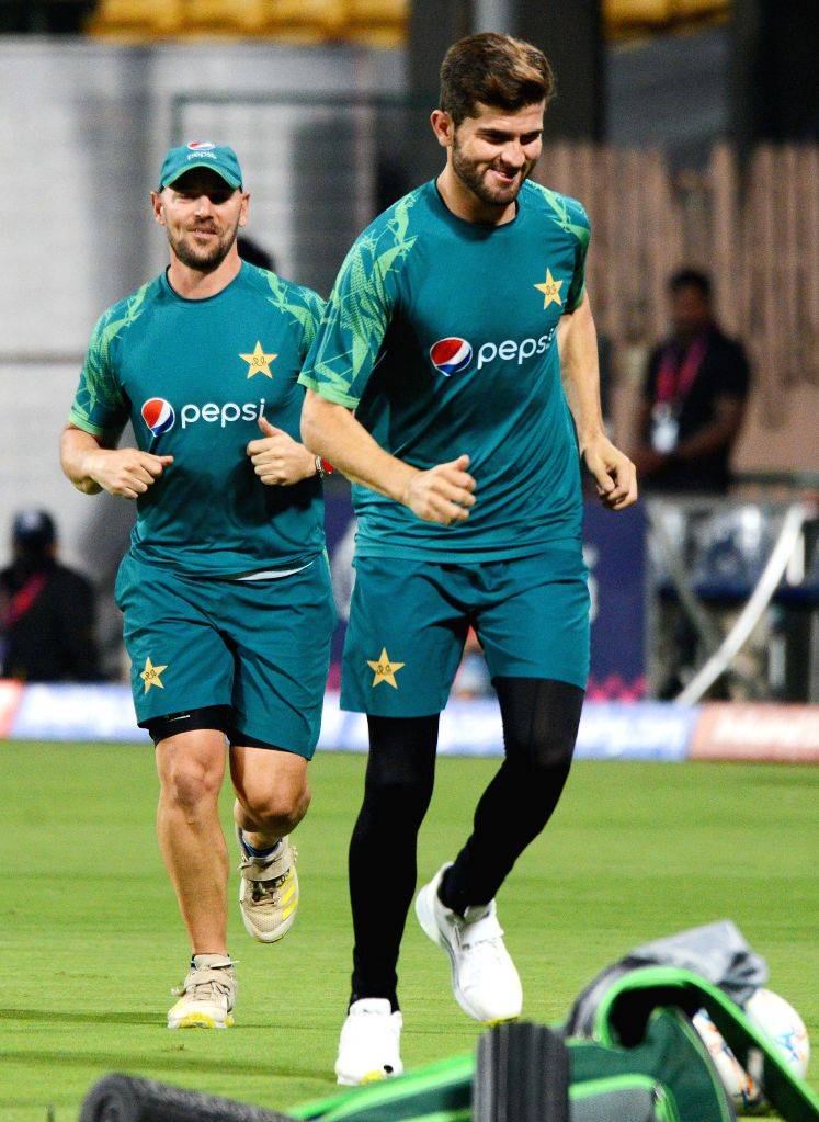 Bengaluru : Pakistan Players During A Practice Session Ahead Of Their ...