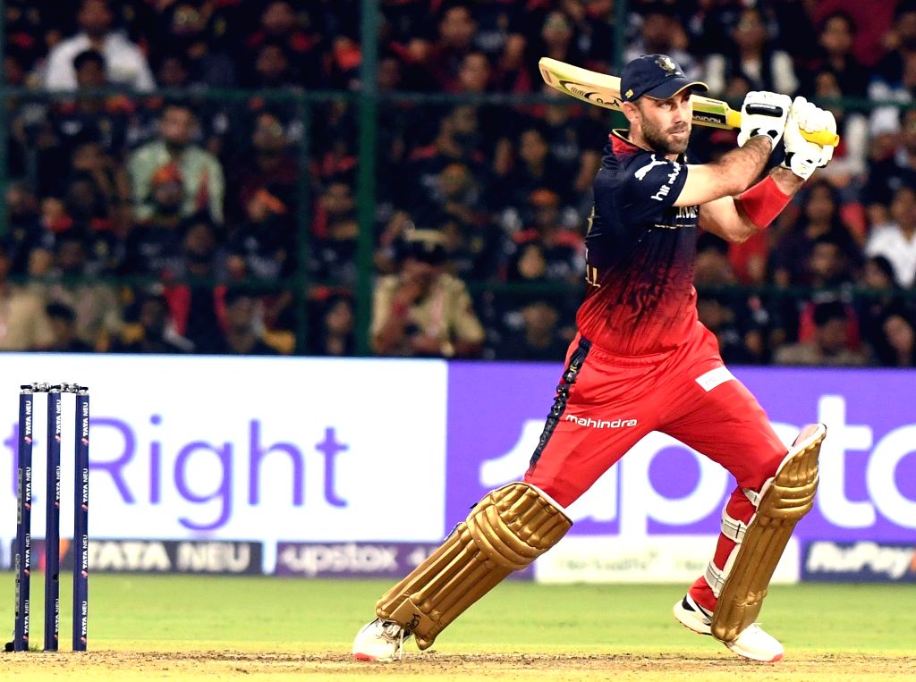 Bengaluru : RCB's Glenn Maxwell plays a shot