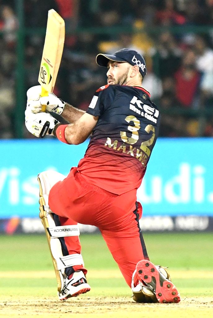 Bengaluru : RCB's Glenn Maxwell plays a shot