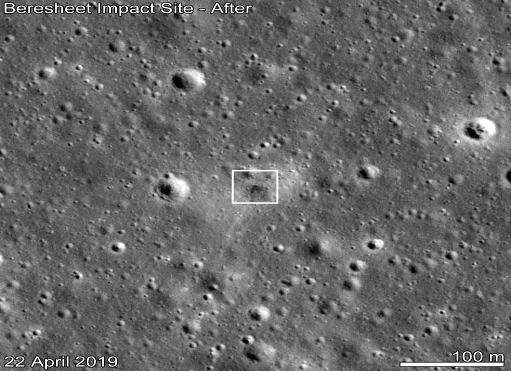 NASA spots Israeli spacecraft's crash site on Moon