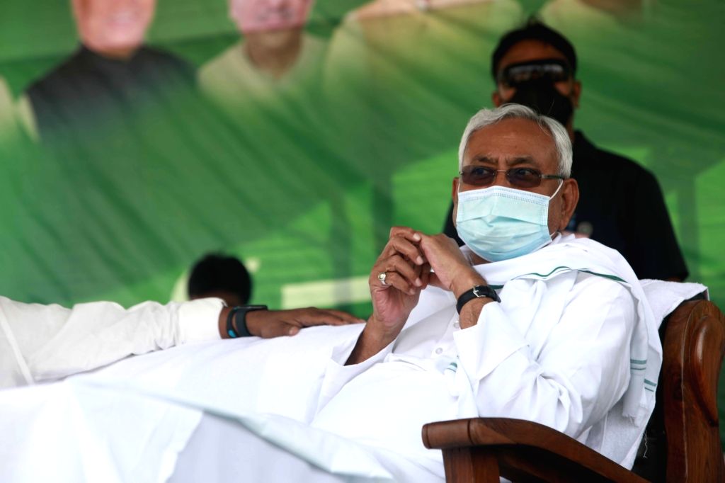 Nitish Kumar holds election rally ahead of Bihar polls