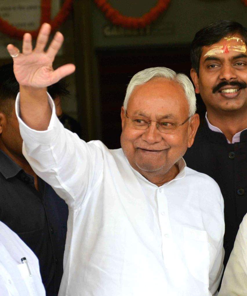 Bihar Chief Minister Nitish Kumar arrives at state Assembly to attend ...