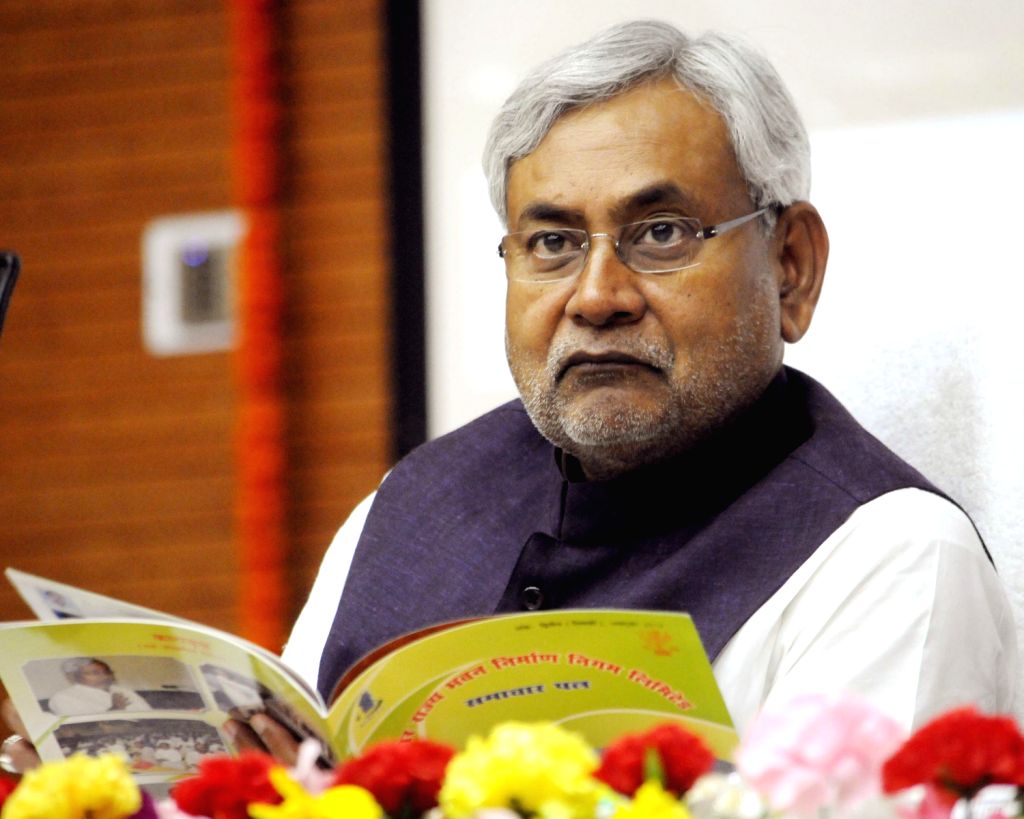 Nitish Kumar during a program organised by Bihar Bihar Rajya Bhawan ...