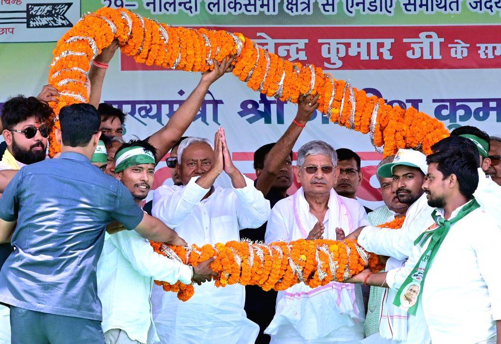 Bihar Chief Minister Nitish Kumar with former JDU president Lalan Singh ...
