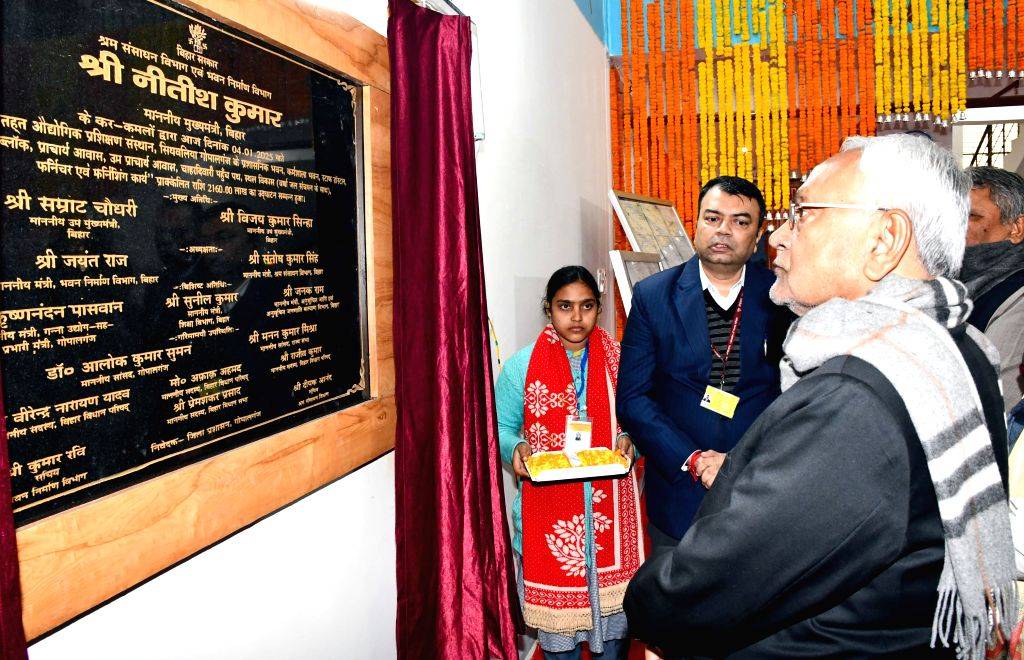 Bihar CM Nitish Kumar inaugurates and lays the foundation for various ...