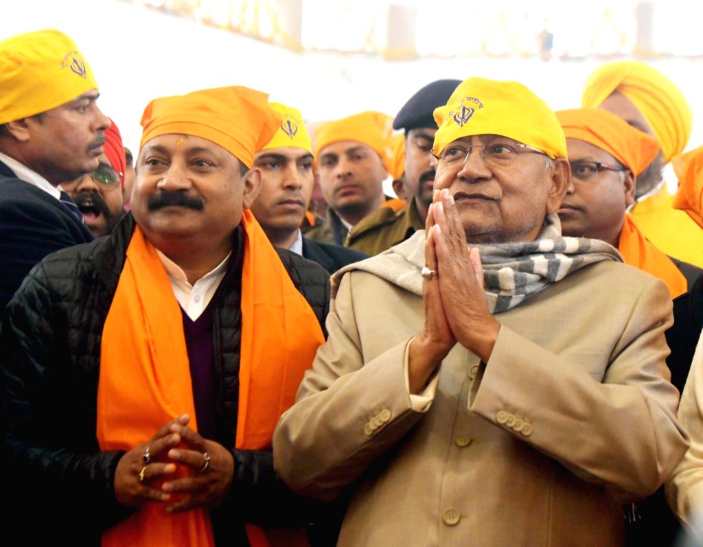 Bihar CM Nitish Kumar visits Takht Sri Patna Sahib