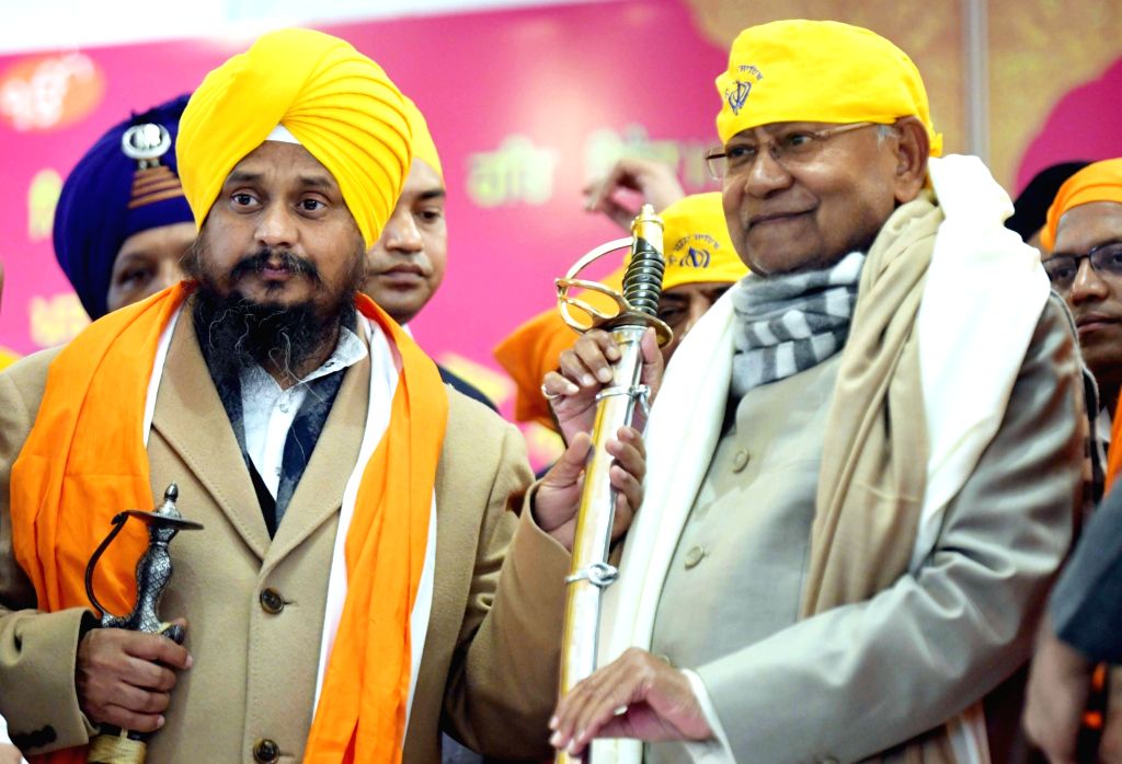 Bihar CM Nitish Kumar visits Takht Sri Patna Sahib