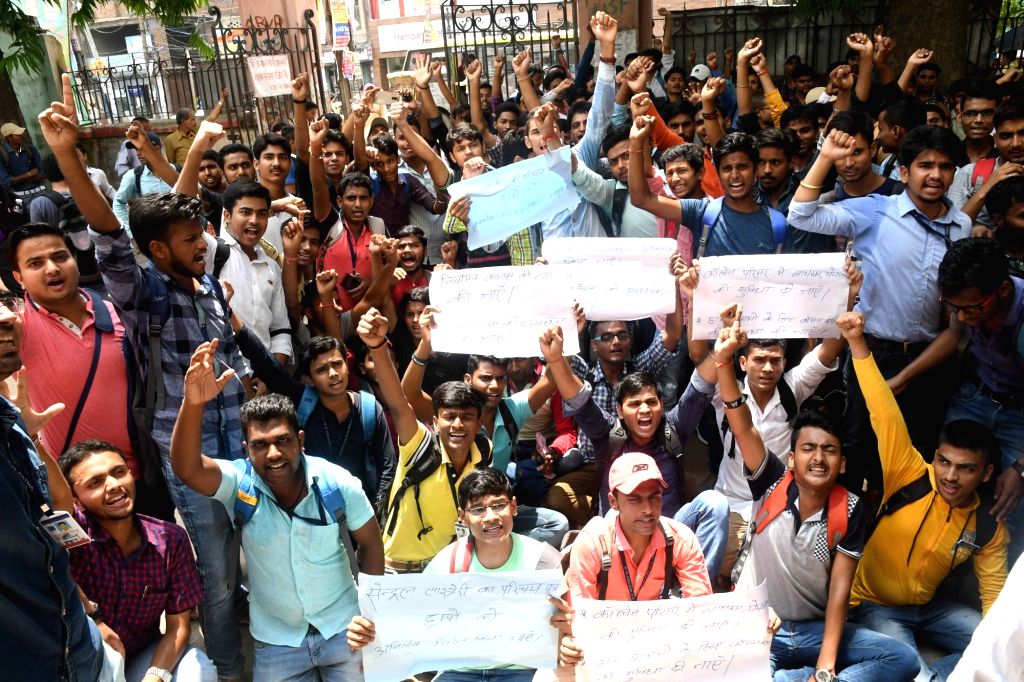 B.N College students' demonstration