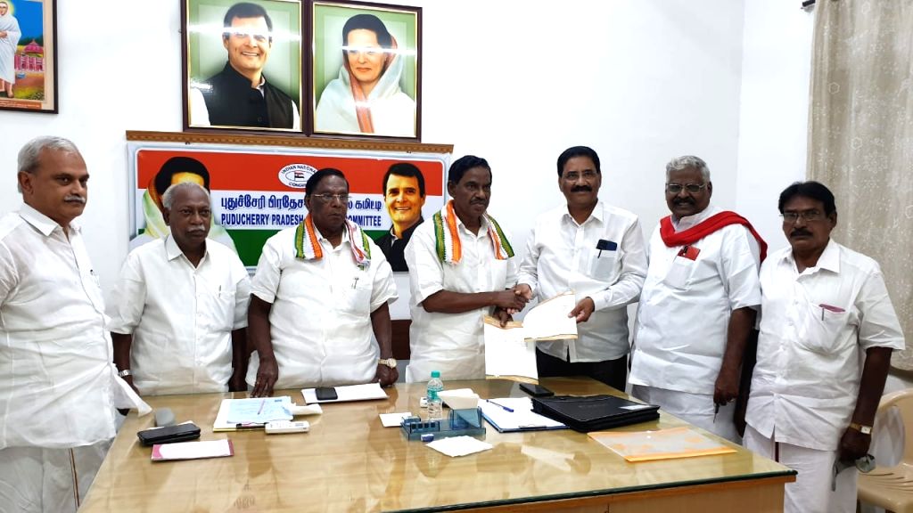 BJP, AIADMK file nomination for same seat in Puducherry