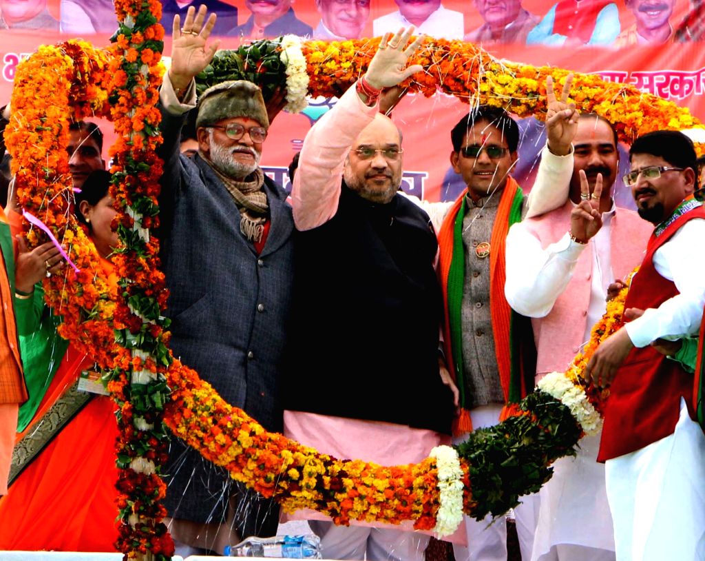 Amit Shah during BJP rally