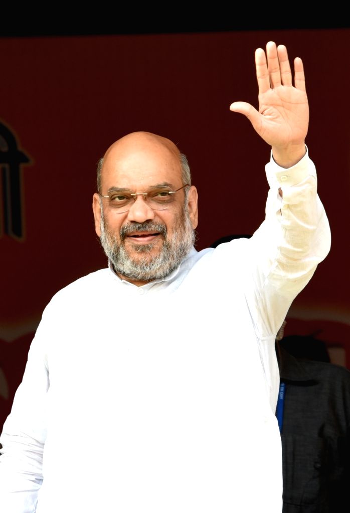 Amit Shah at a public rally