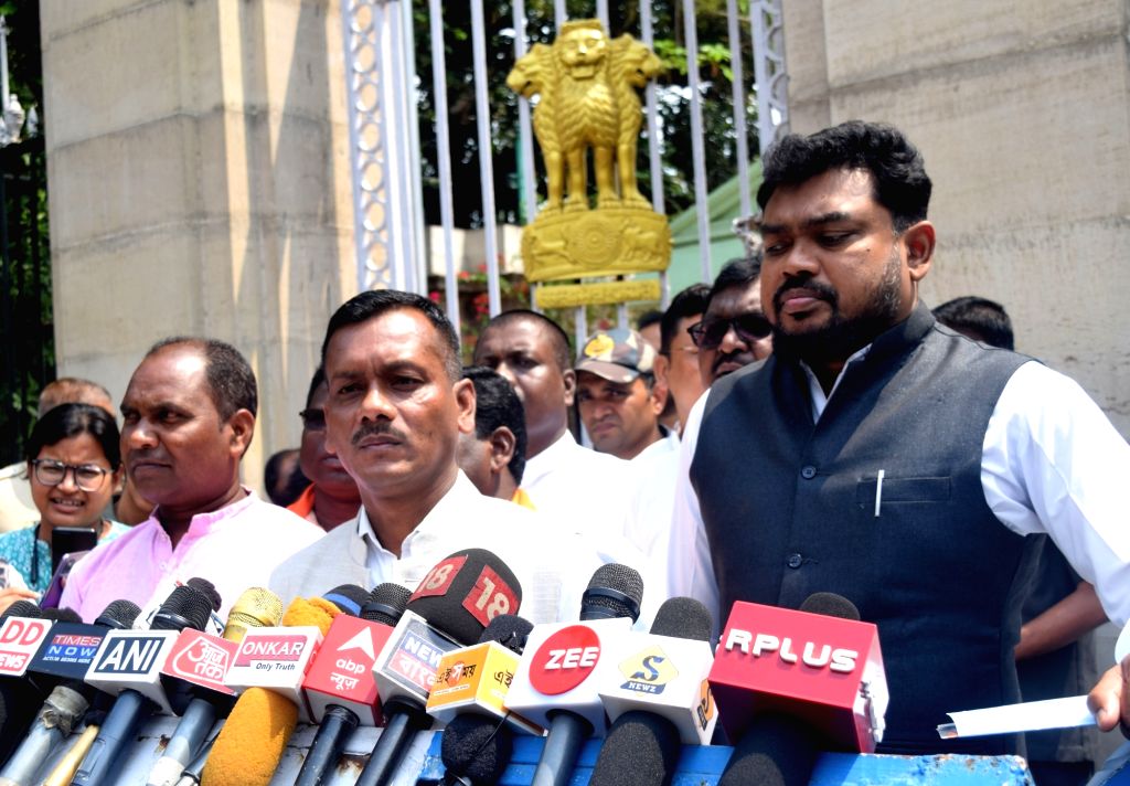 BJP MLA's address press conference after a meeting with West Bengal ...