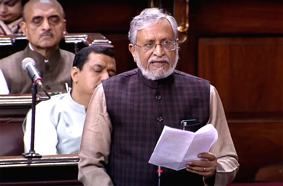 BJP MP Sushil Kumar Modi speaks in Rajya Sabha