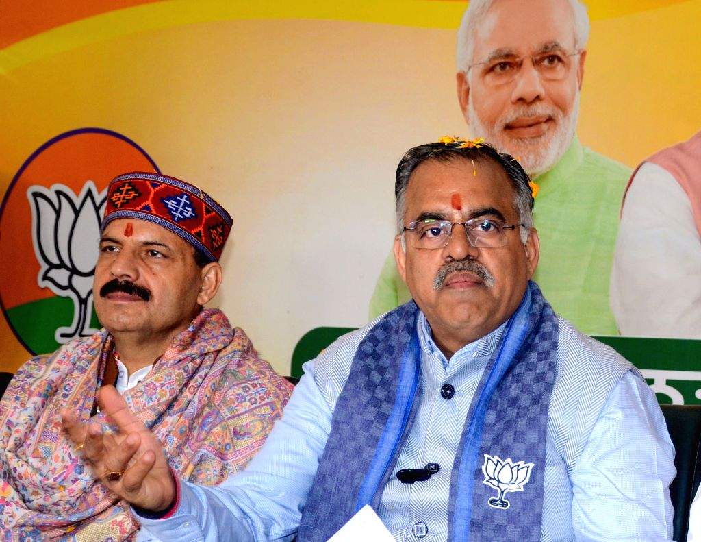 BJP National General Secretary Tarun Chugh addresses a press conference