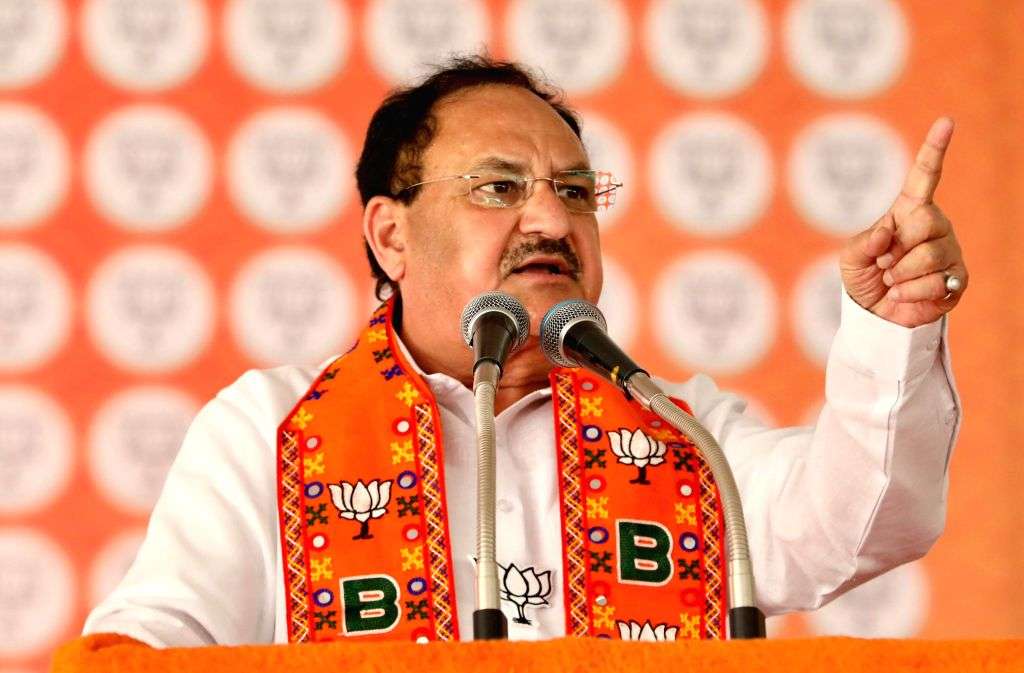 BJP National Party President JP Nadda and Uttar Pradesh Chief Minister ...