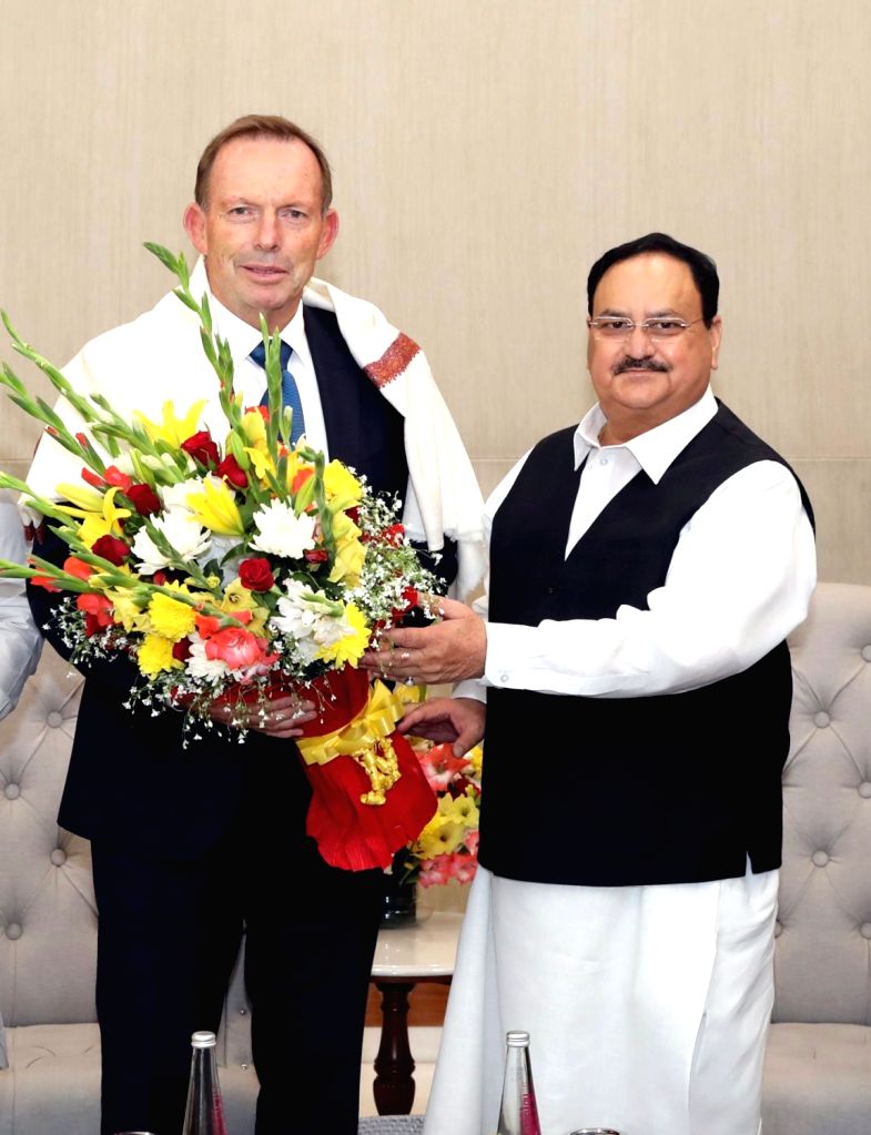 BJP National President J.P Nadda with Australian former prime minister ...
