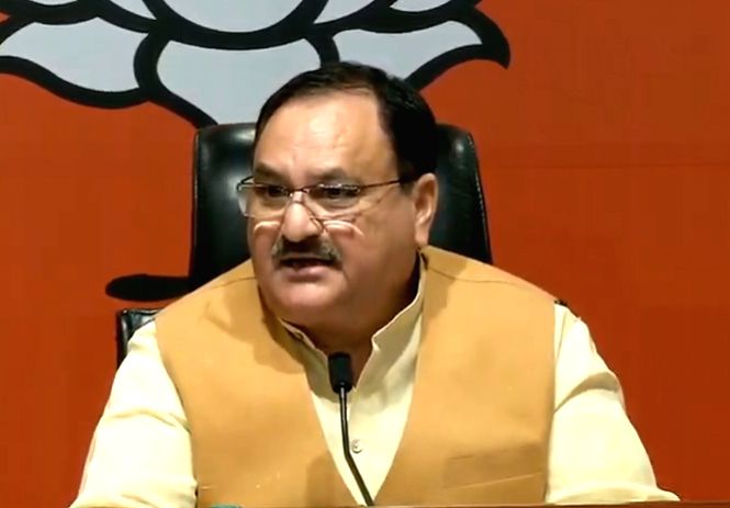 J.P. Nadda's press conference