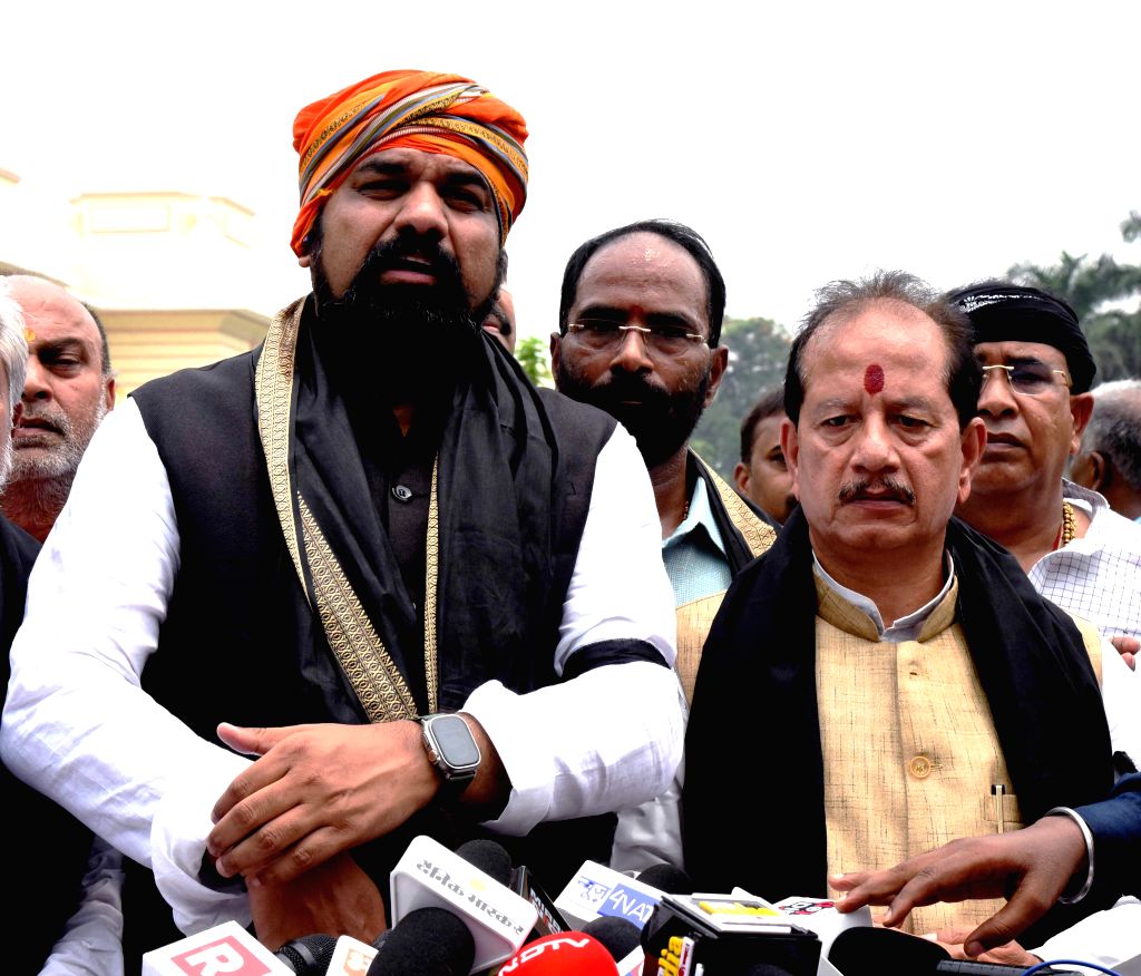 BJP State President, Samrath Chaudhry, speaks to the media