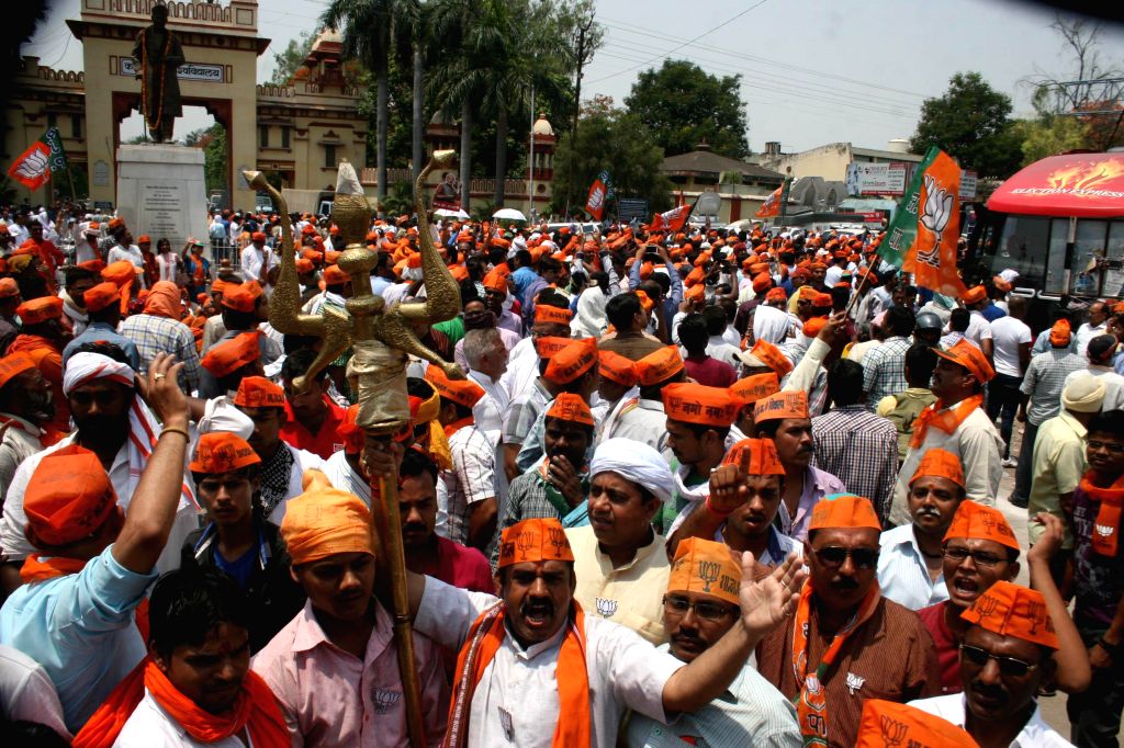 BJP demonstration against Election Commission