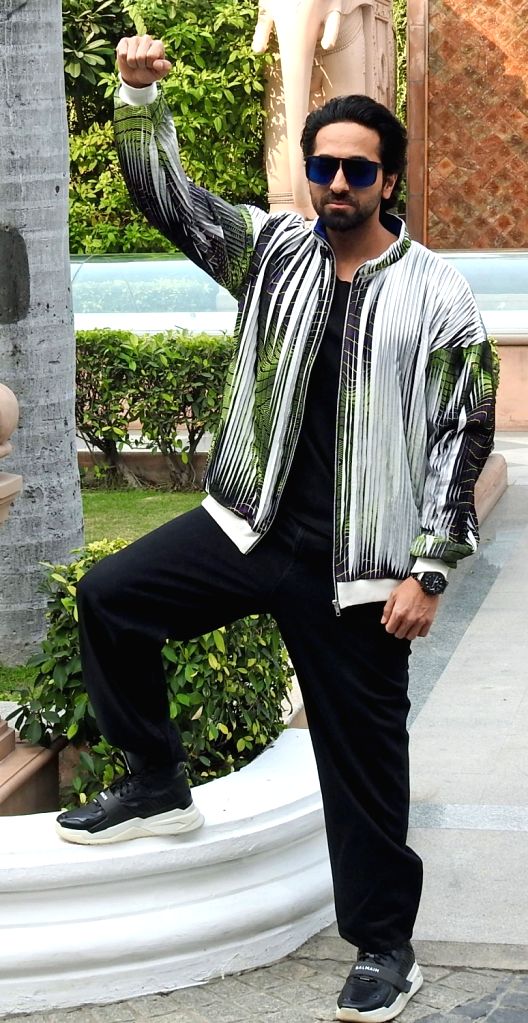 Bollywood actor Ayushmann Khurrana poses for a photograph