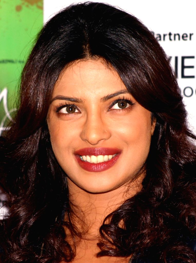 Bollywood actor Priyanka Chopra at at press meet to promote her film ...