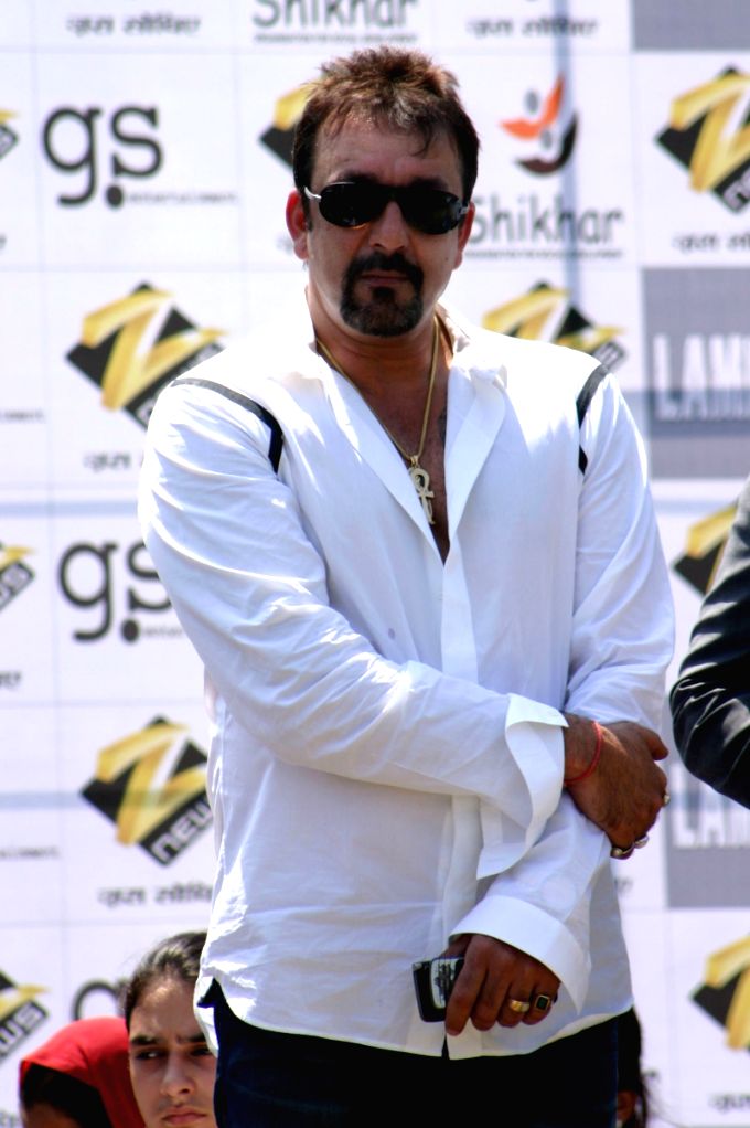 Bollywood actor Sanjay Dutt at a gathering against terrorism, organised ...