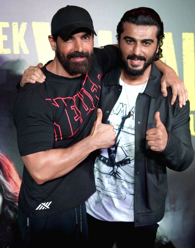 : Mumbai:Bollywood Actors John Abhraham and Arjun Kapoor during the ...