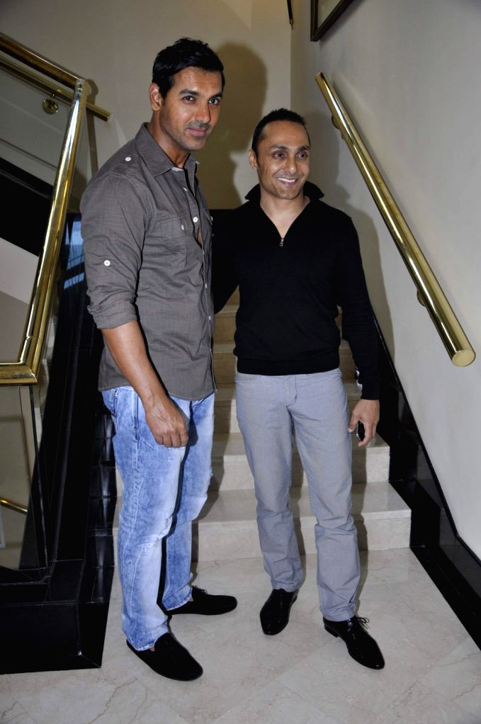 John Abraham and Rahul Bose at a press conference announcing Equation ...
