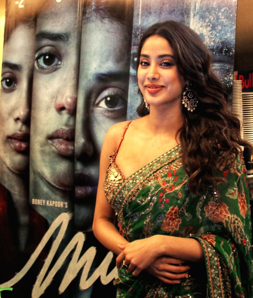 Bollywood actress Jahnvi Kapoor during a press conference