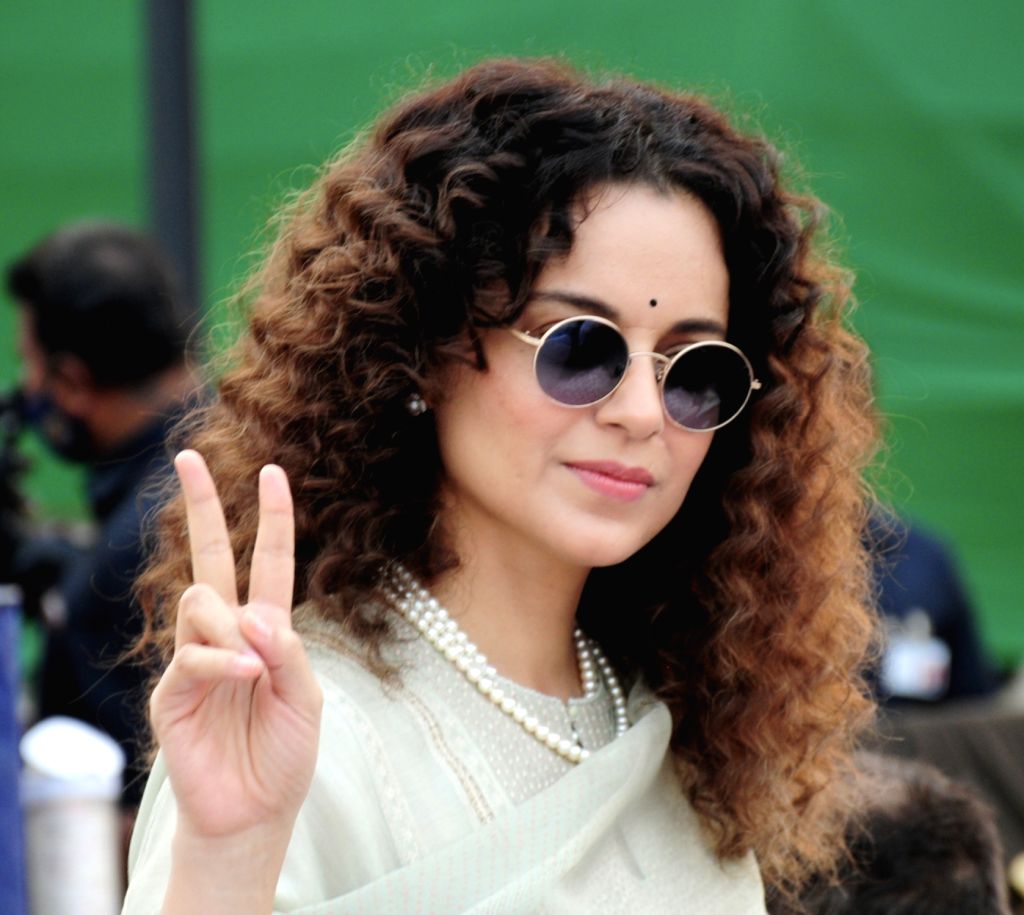 Bollywood actress Kangna Ranaut during the inauguration of redeveloped ...