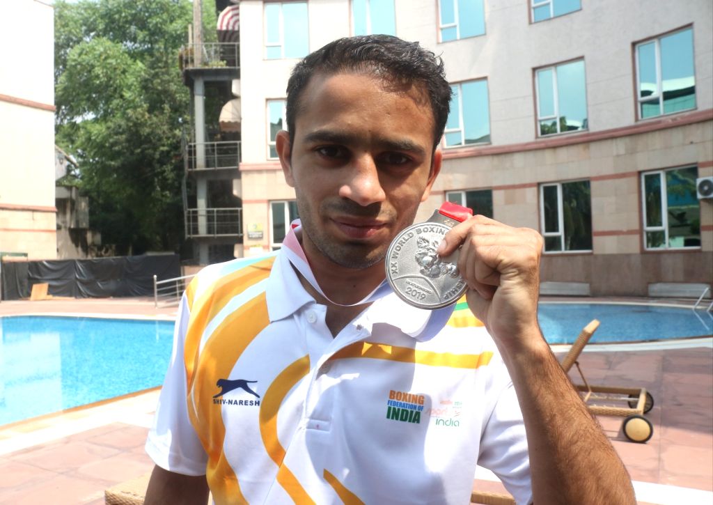 Interaction with boxers who represented India at Men's World Boxing ...